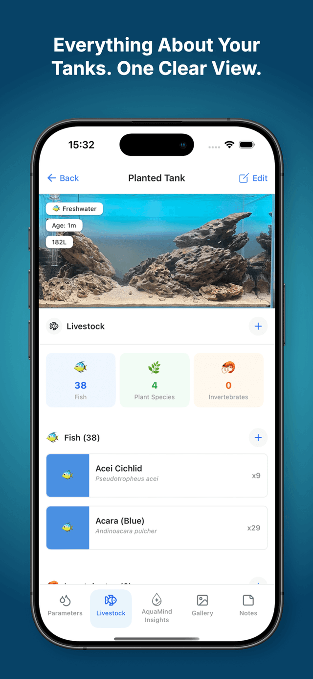 Aquarium Tracker: Tank Manager